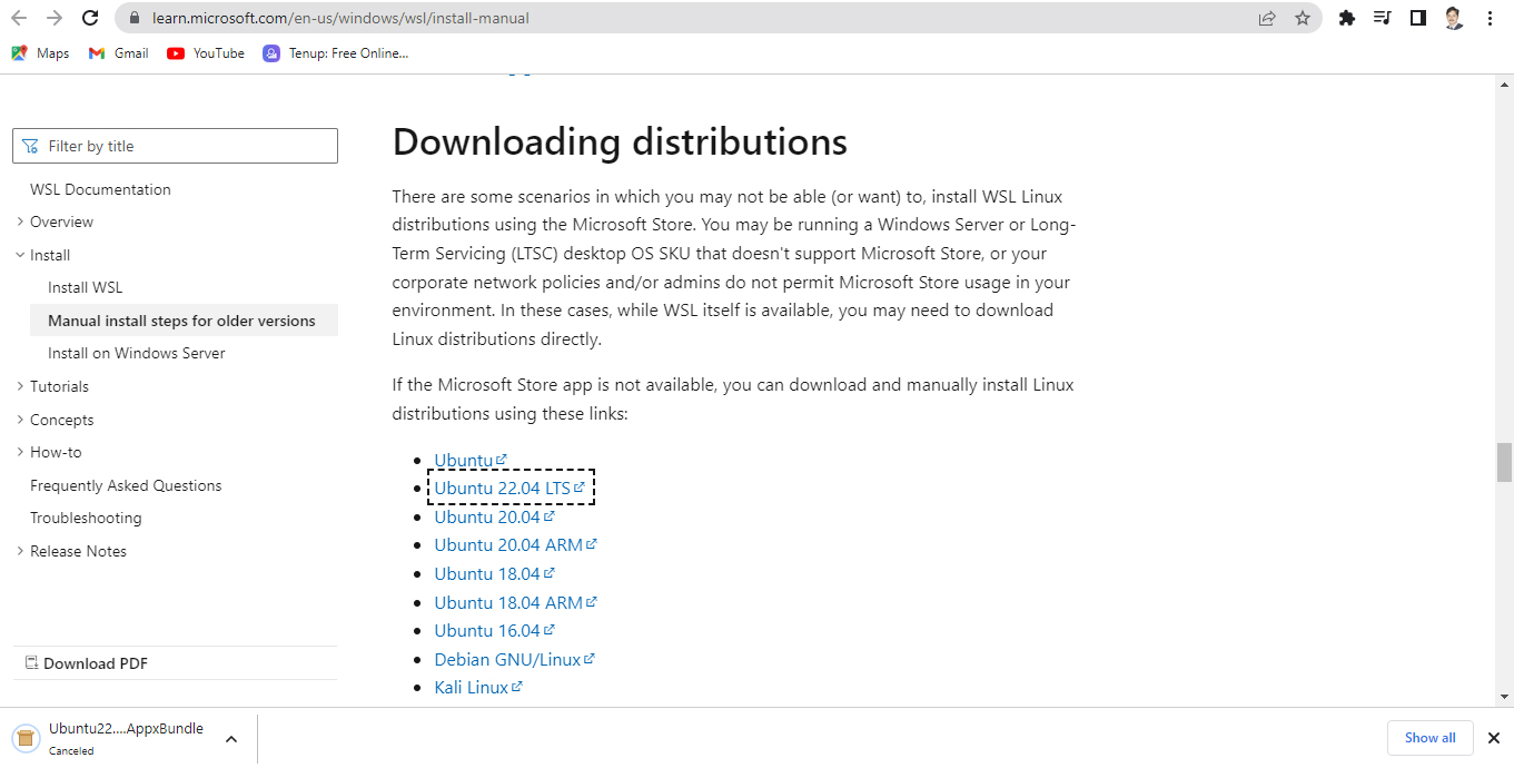 Install Ubuntu Using Microsoft Store Or Without Microsoft Store On