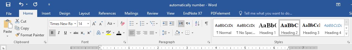 How to Automatic Number Chapters and Sections in Thesis Microsoft Word ...